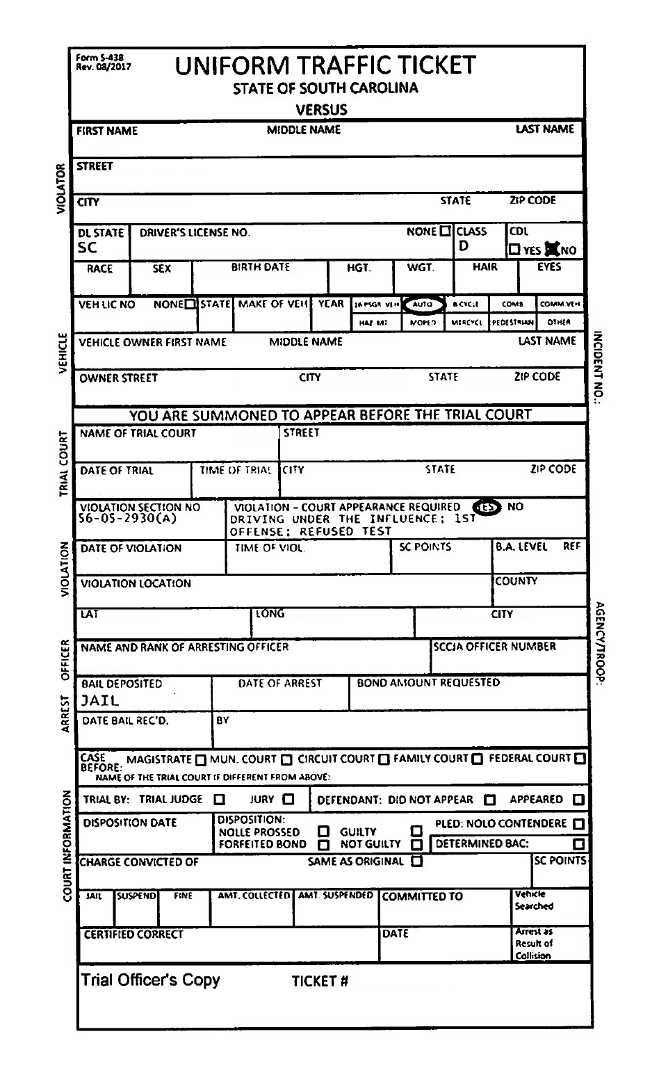 DUI Laws SC · [The Complete Guide]